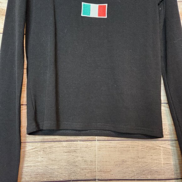 Edikted | Tops | Edikted Long Sleeve Tshirt Embroidered Logo Patch ...